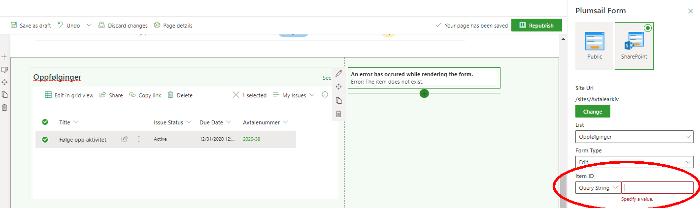 How To Reference List Item In Plumsail Form Webpart SharePoint 